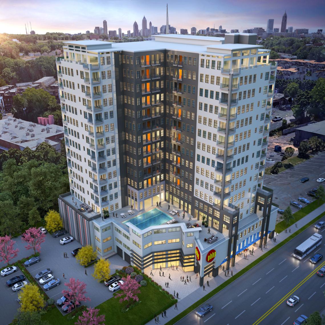 First look: Mixed-use tower advances near BeltLine, strip club | Urbanize Atlanta